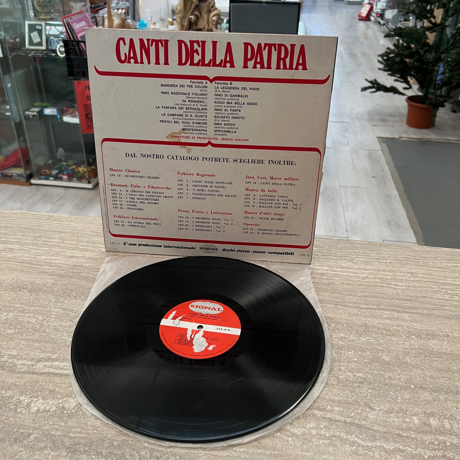Disco LP Canti Della Patria Banda E Coro Nazionale Italiano - Curiusare